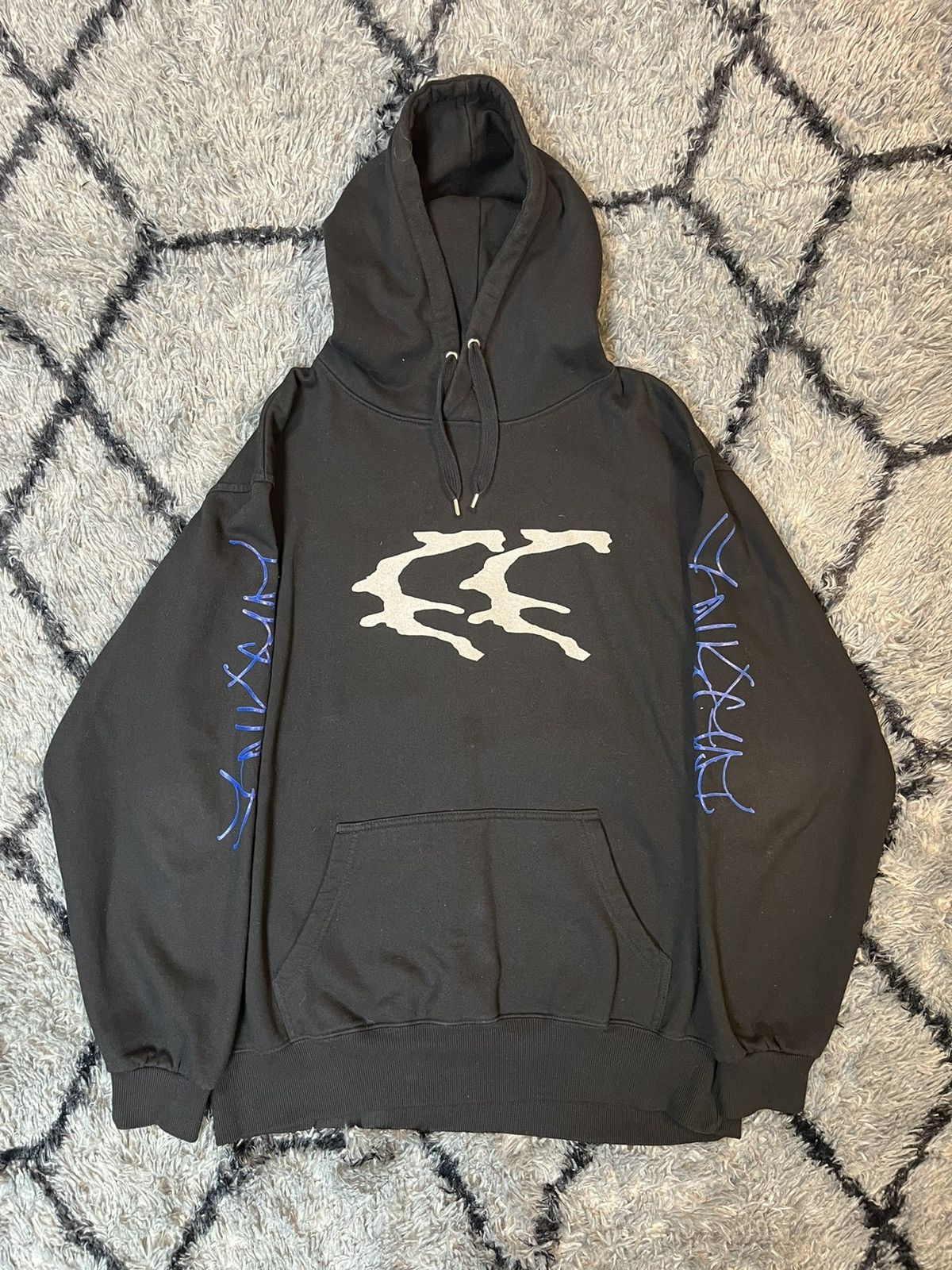 Drain Gang × Sad Boys Bladee Eversince Hoodie Black | XL | Grailed