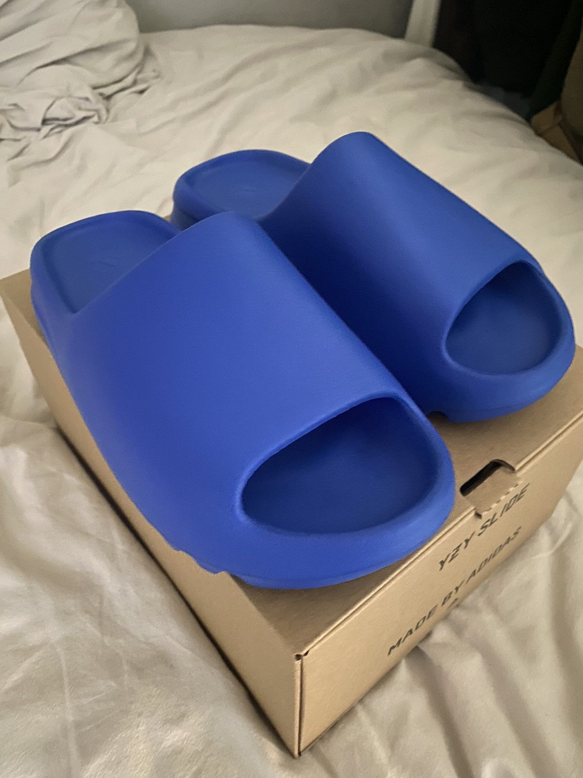 Adidas Adidas Yeezy slide Azure | Grailed