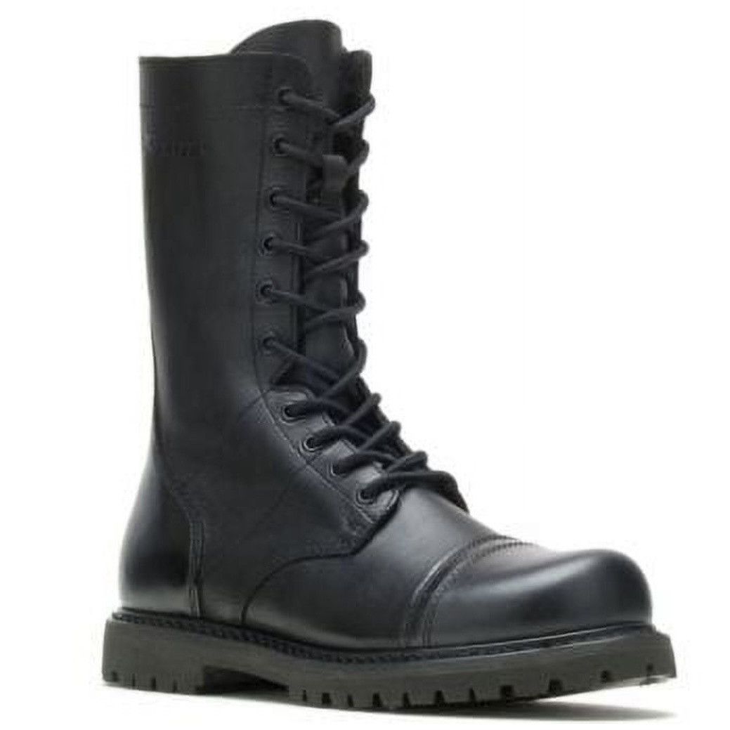 Other BATES Mens Black Leather Paratrooper Military Combat Boots | Grailed