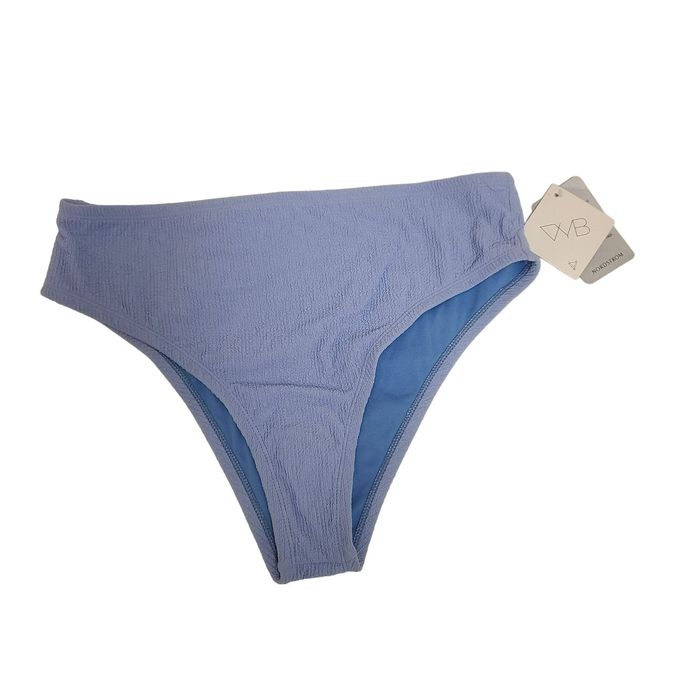 Other VYB Wavy High Waisted Bikini Bottoms Swim Suit Periwinkle Bl ...