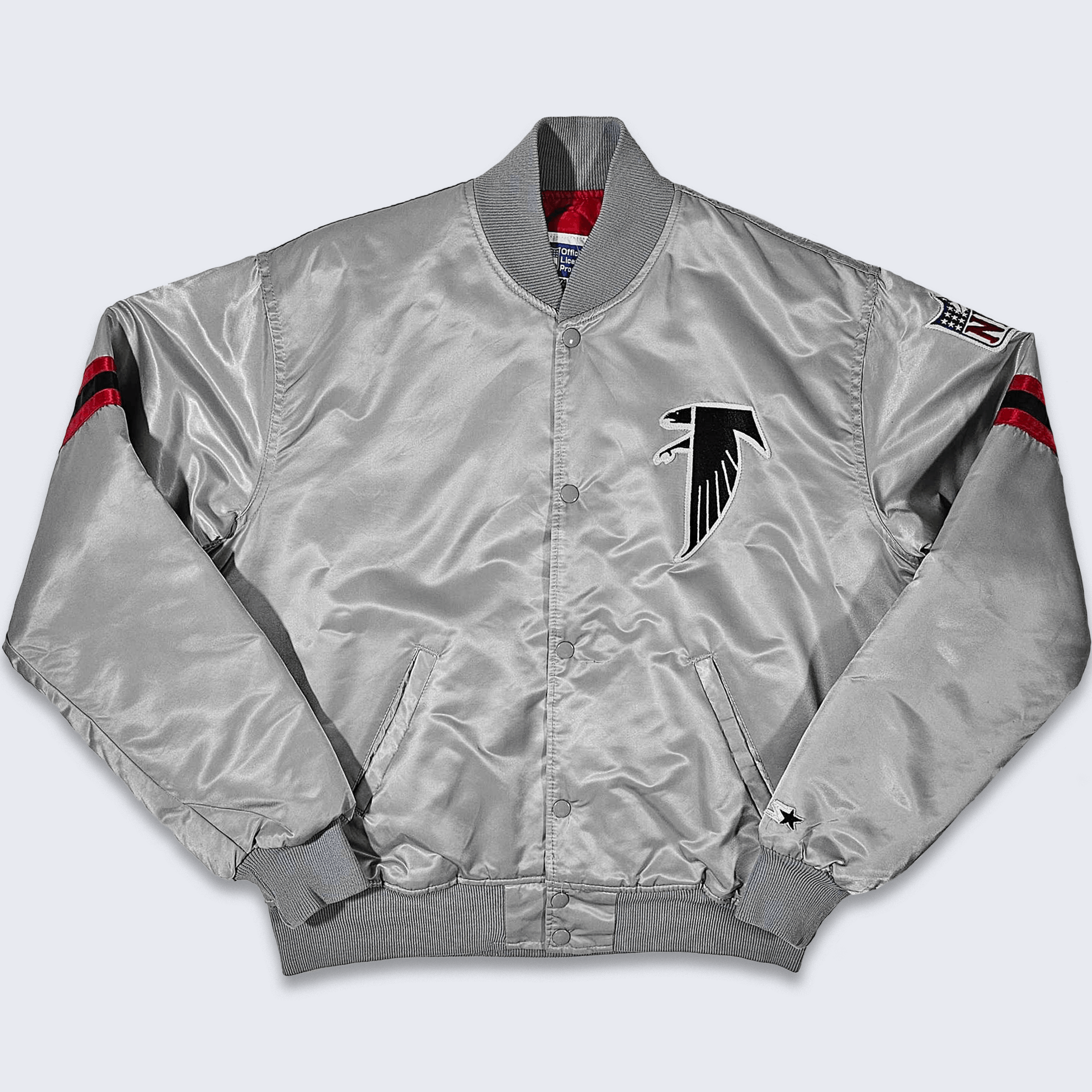 Vintage Atlanta Falcons Vintage 80s Starter Satin Bomber Jacket | Grailed