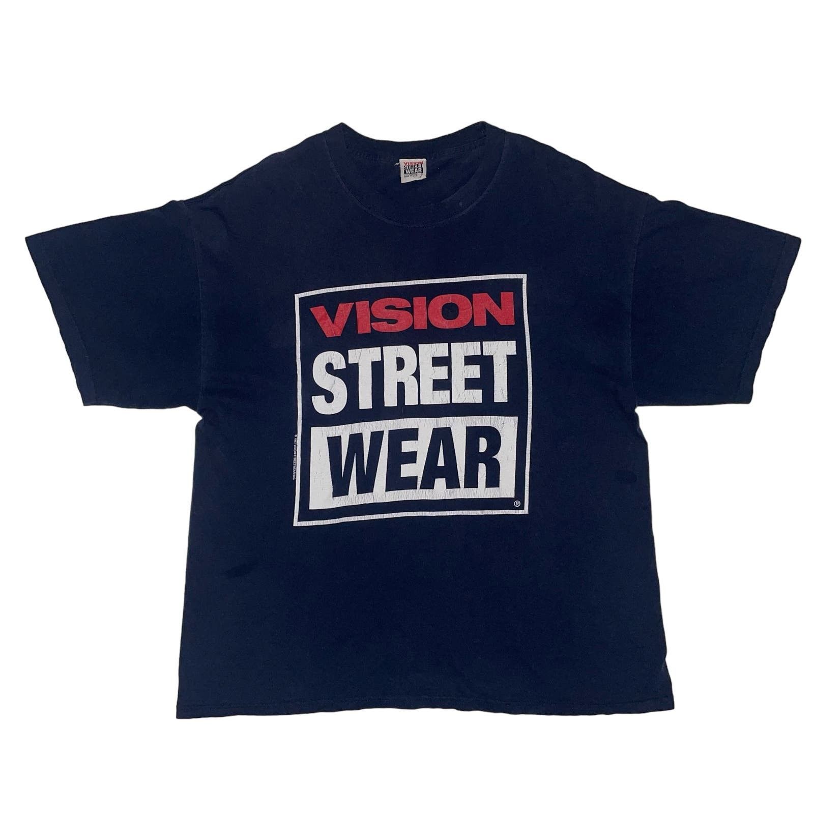 Vintage × Vision Streetwear 80s Vision Street Wear Double Sided Logo ...