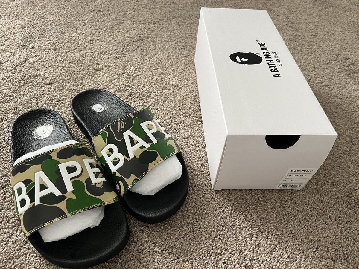 Bape Brand new A bathing ape Bape abc camo slide us9 | Grailed