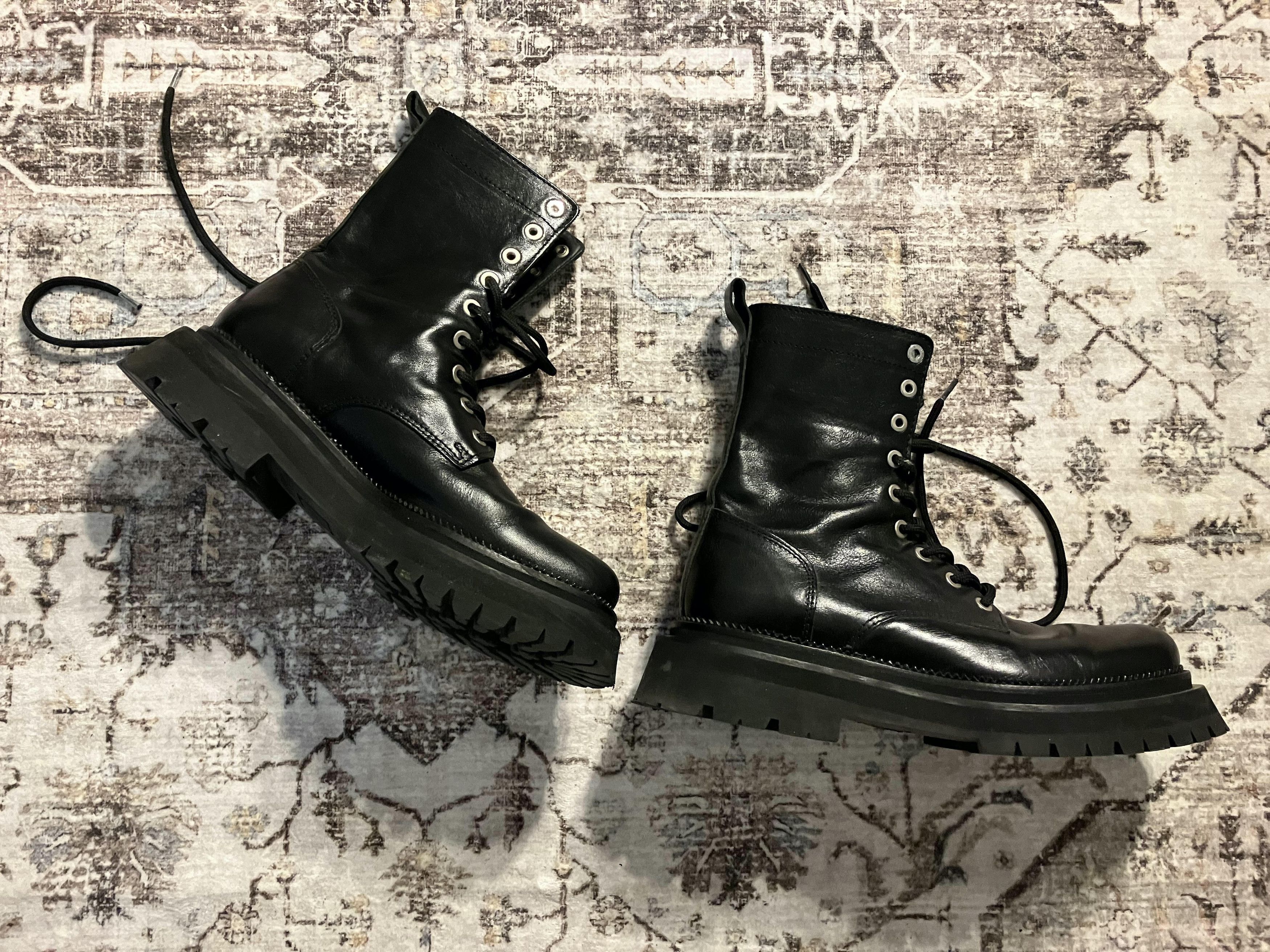 AMI AMI Paris Black Calfskin Boots | Grailed