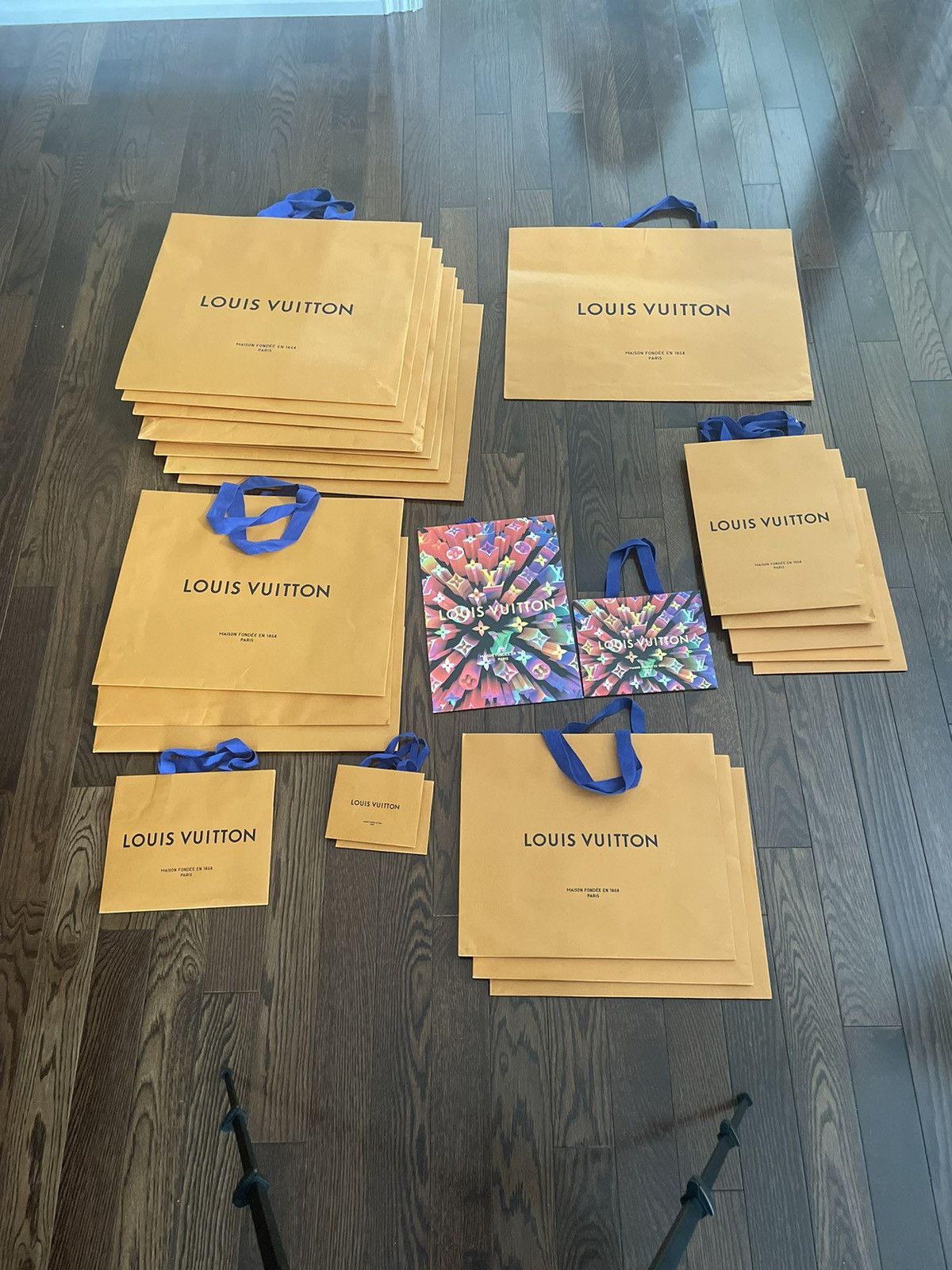 Louis Vuitton Lot of 25 LOUIS VUITTON empty Shopping Bags LV designer ...