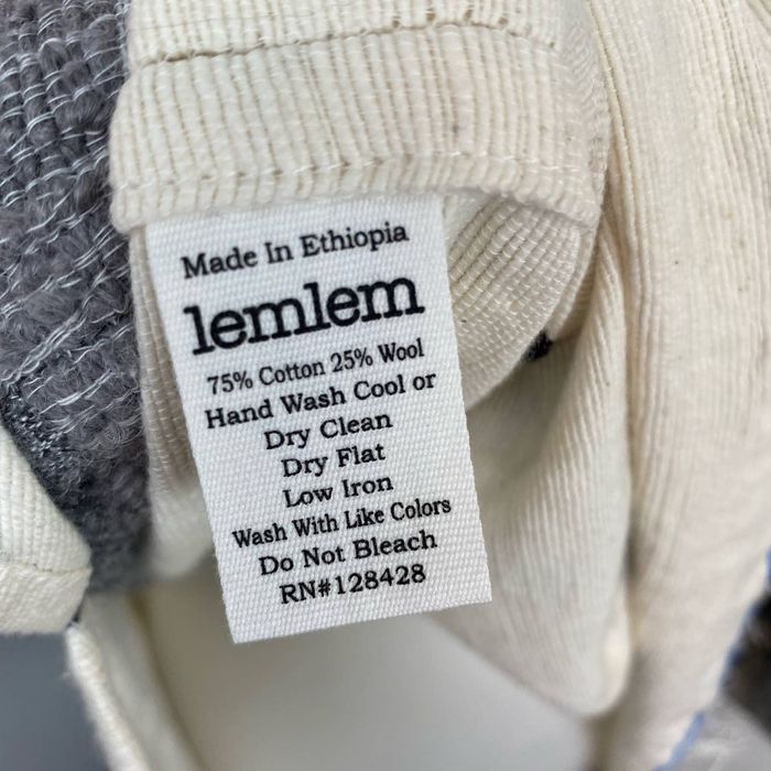 lemlem NEW LemLem Gray Striped Debizaza Hooded Poncho Large | Grailed