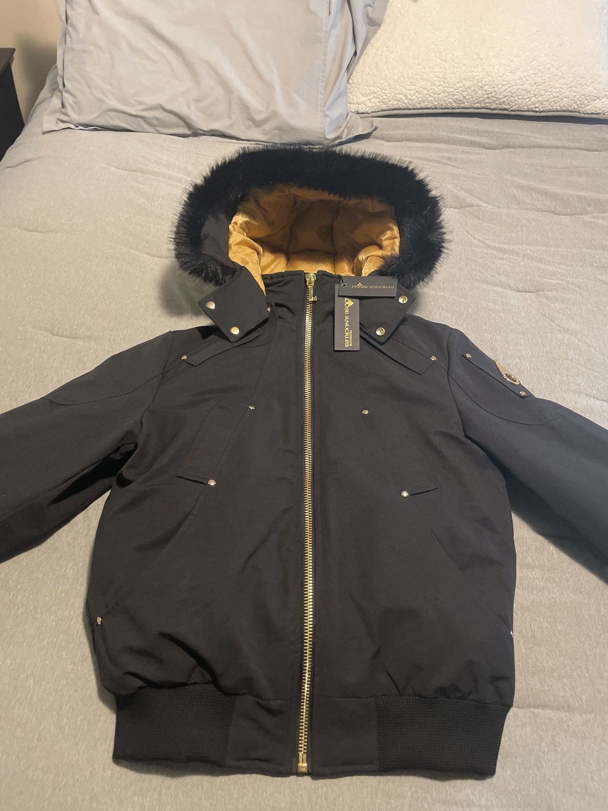 Moose Knuckles Moose knuckle bomber (gold series) | Grailed