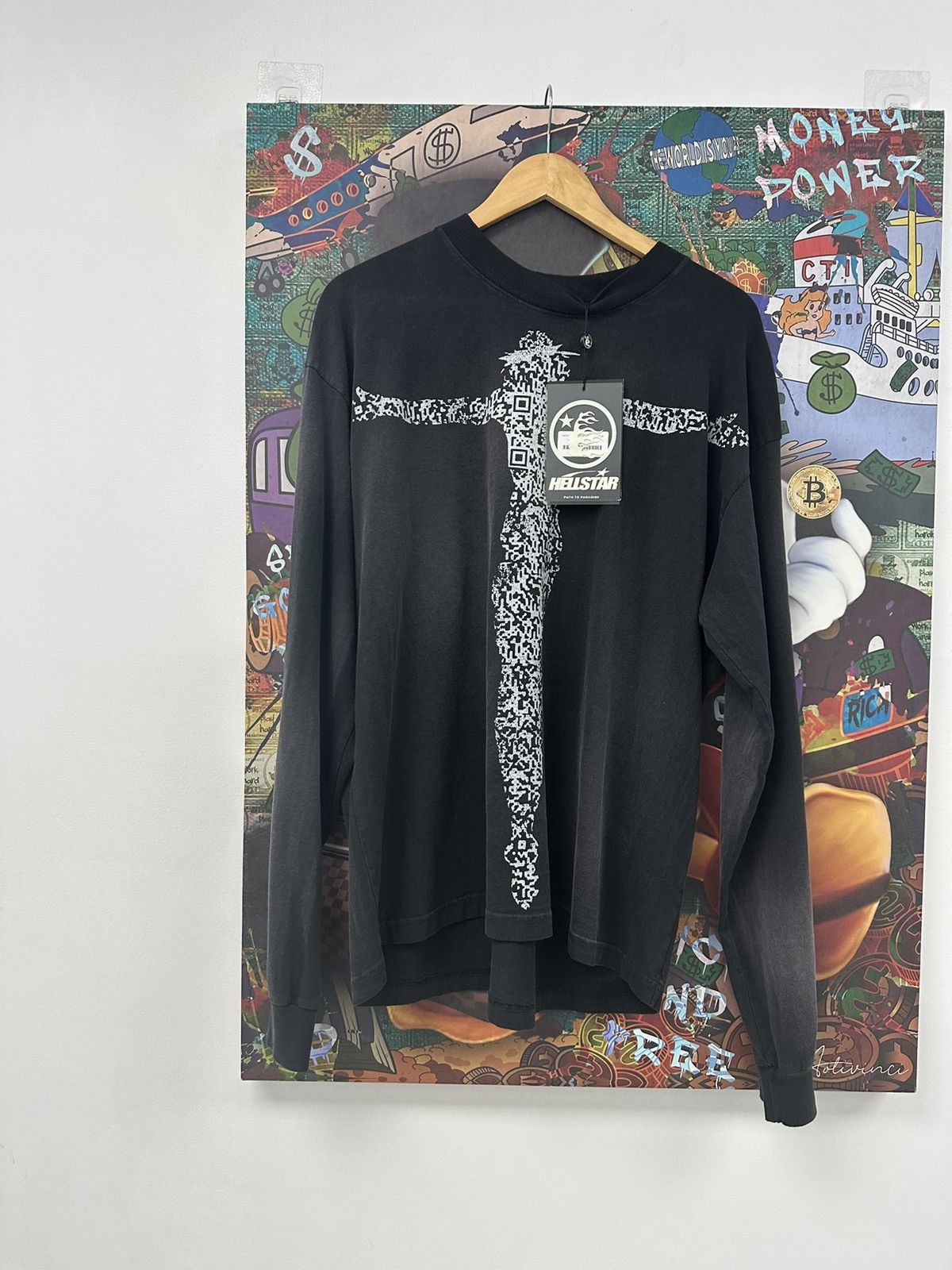 HELLSTAR Hellstar QR code long sleeve Jesus | Grailed