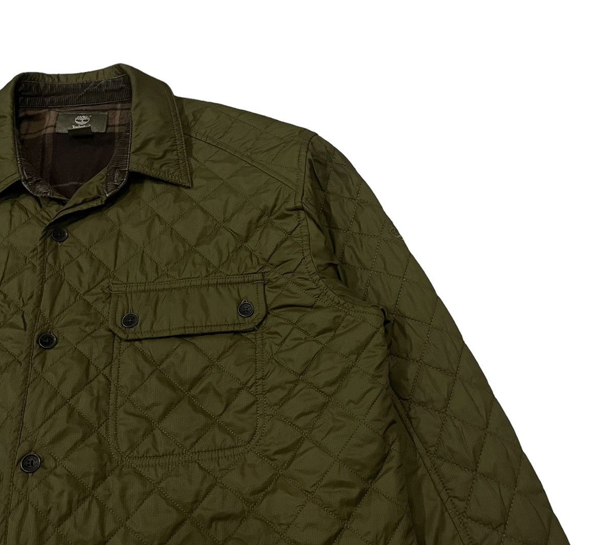 Timberland Vintage Timberland Military Quilted Buttons Jacket | Grailed