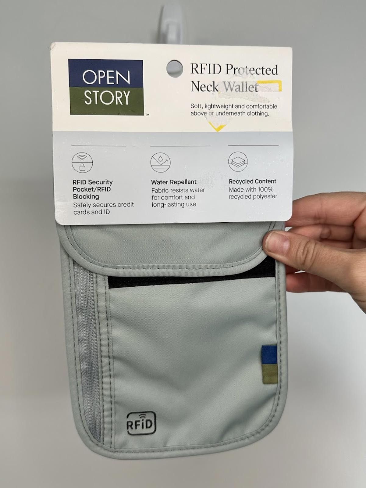 Other Open Story RFID Protected Neck Wallet in Puritan Gray | Grailed