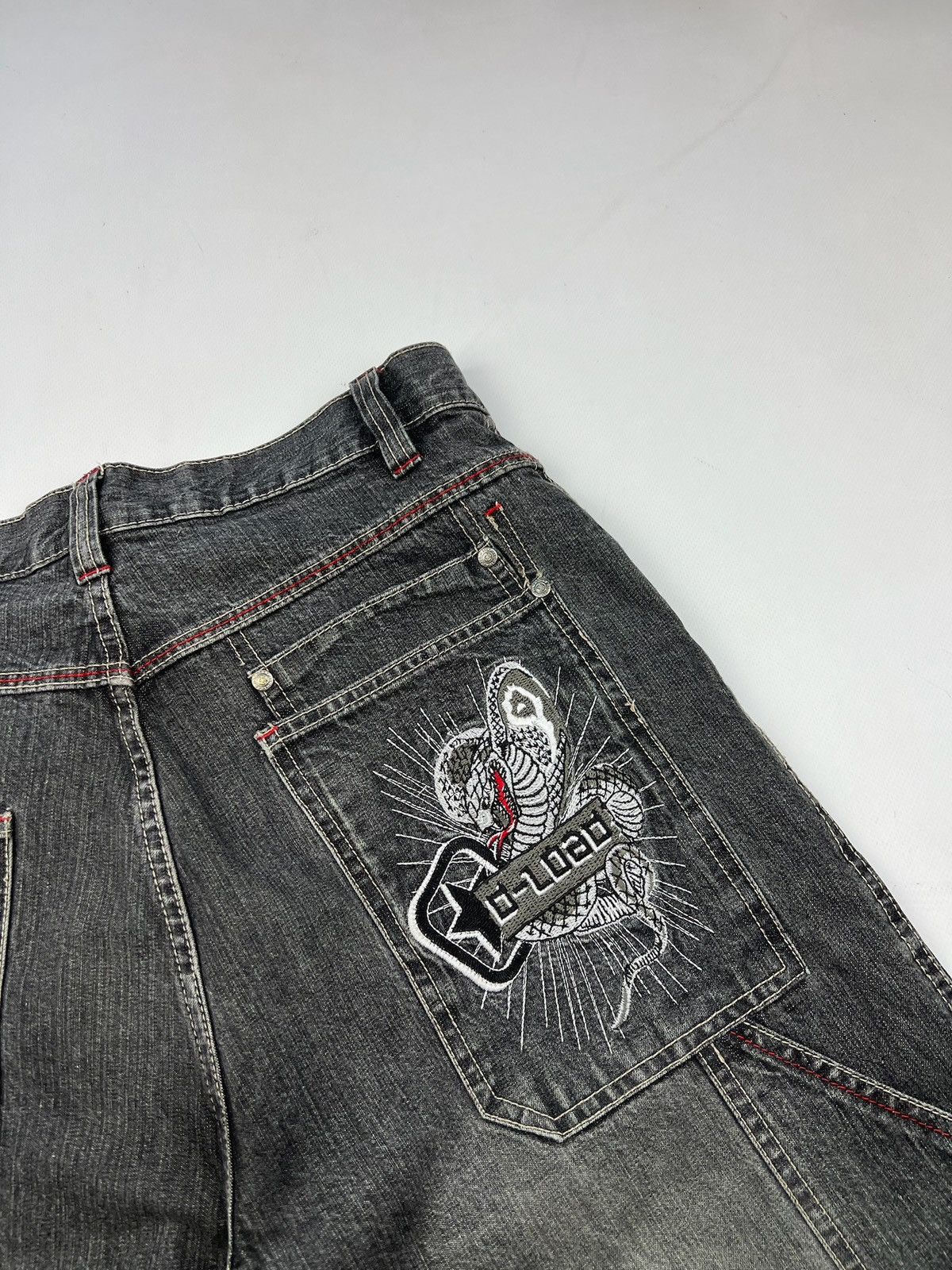 Southpole Y2K HIP HOP BAGGY PANTS SNAKE EMBROIDERY | Grailed