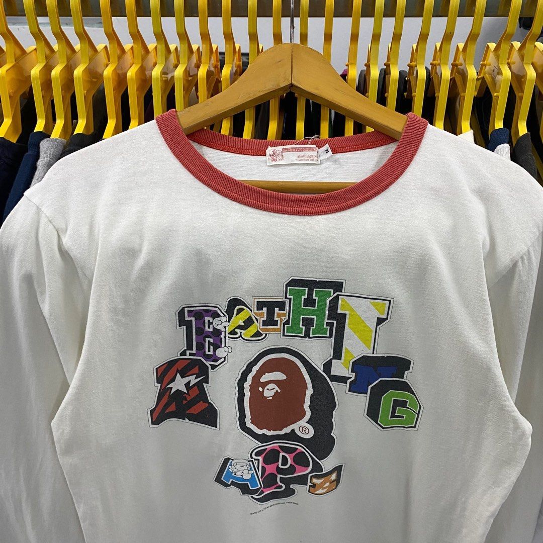 Bape × Vintage Vintage A Bathing Ape Bape Busy Works Long Sleeve | Grailed