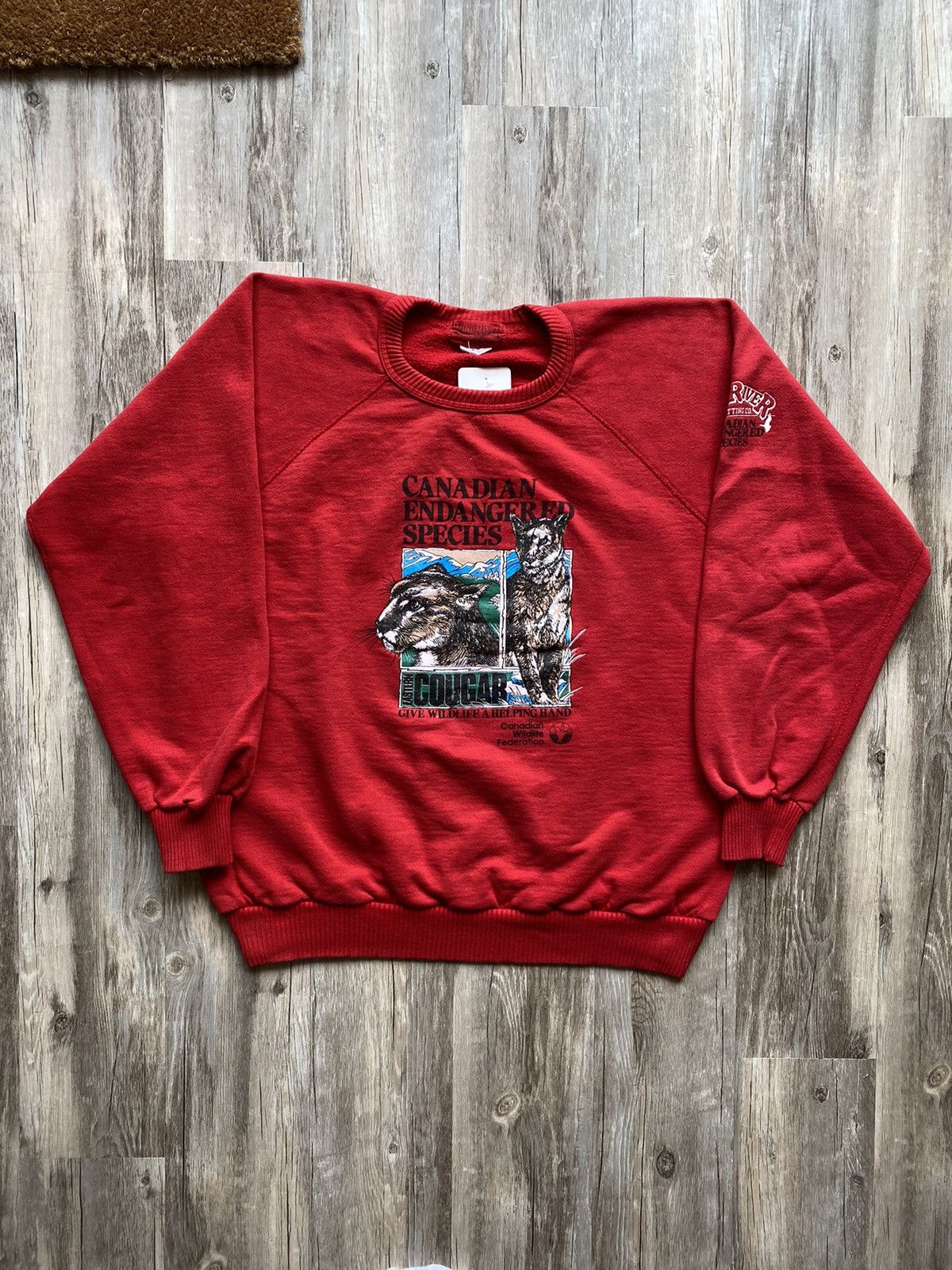 Vintage Vintage 90s Canadian Cougar Endangered Species Crewneck | Grailed