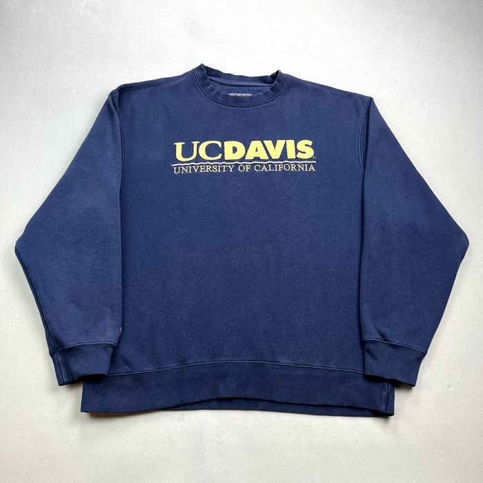 Jansport UC Davis Sweatshirt Medium Navy Blue University College UCD ...