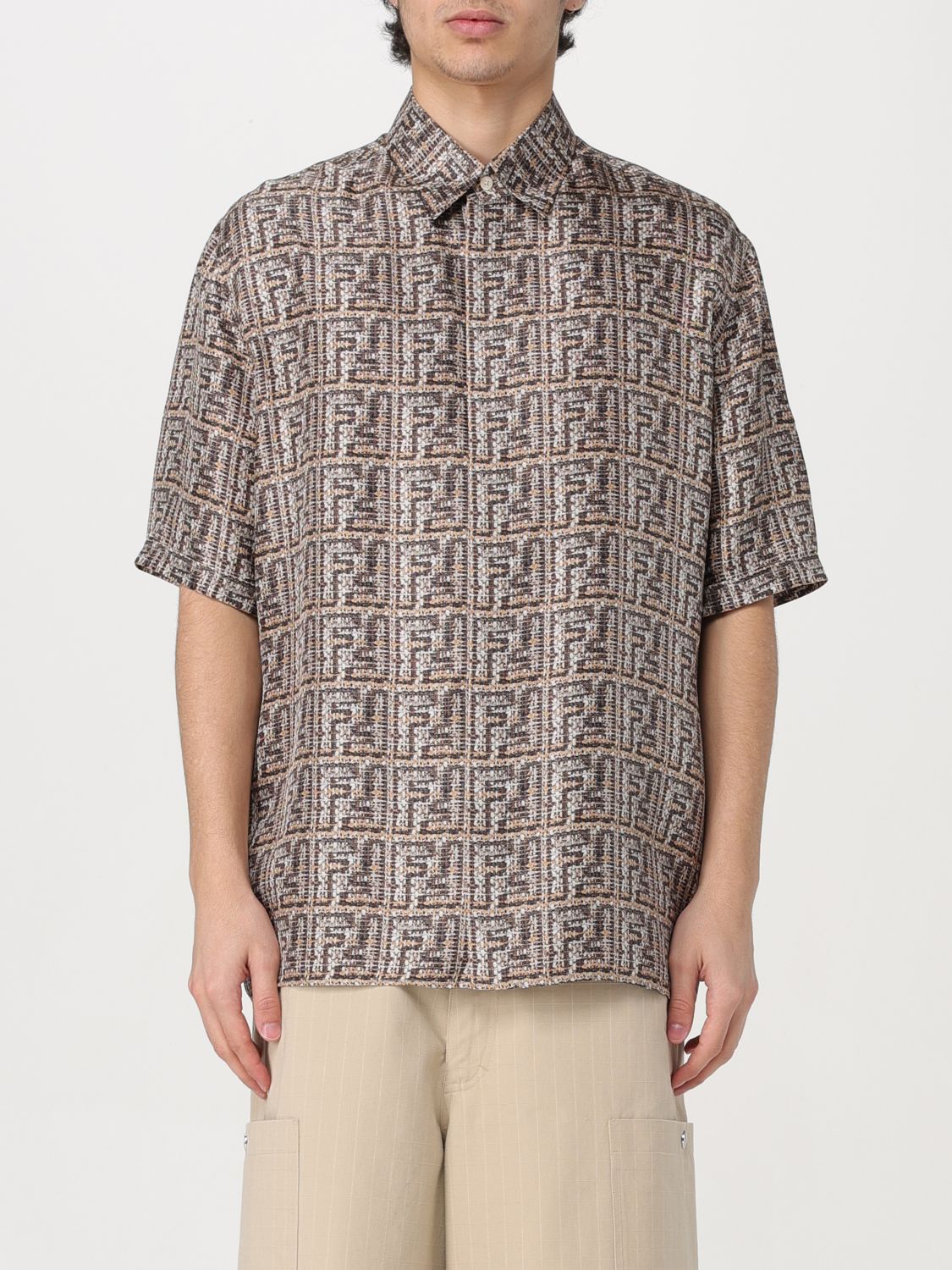 Fendi Fendi Shirt Men Brown | Grailed