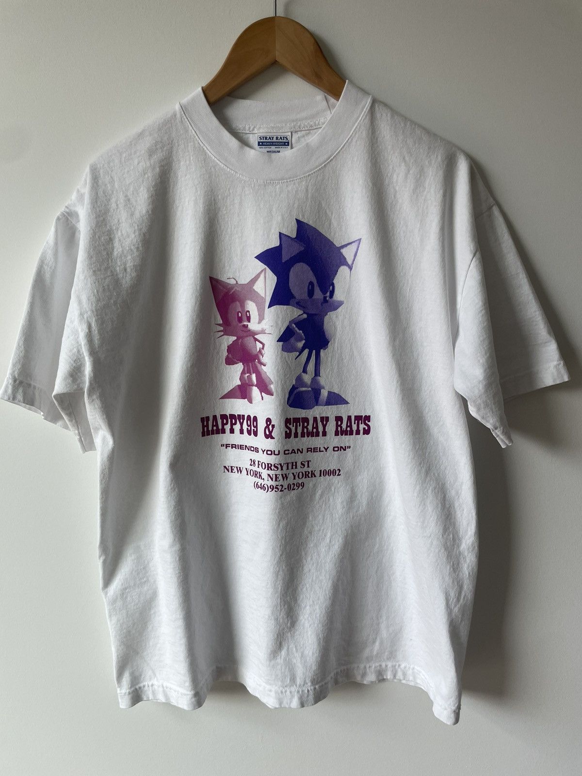 Happy99 × Stray Rats Stray Rats x Happy 99 Sonic Friends T Shirt RARE ...