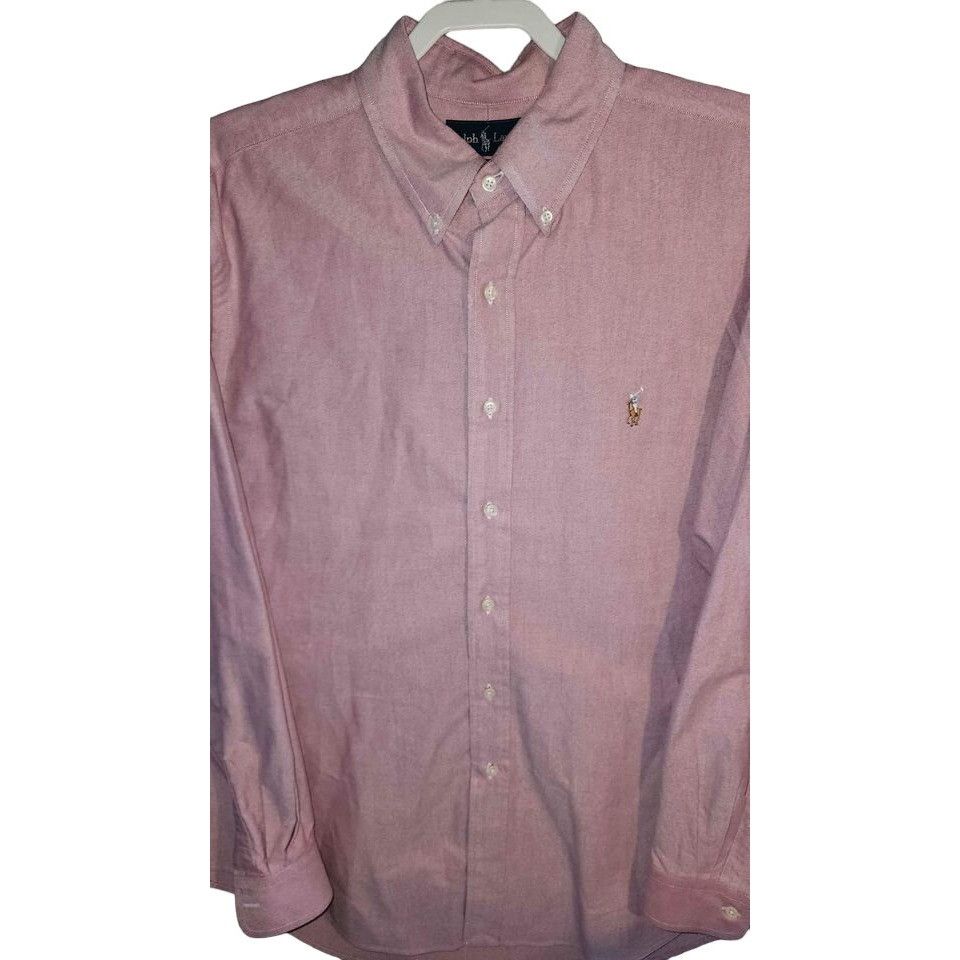 Ralph Lauren Polo Ralph Lauren Mens Red XL Xlarge 17 34/35 Long Sleeve ...