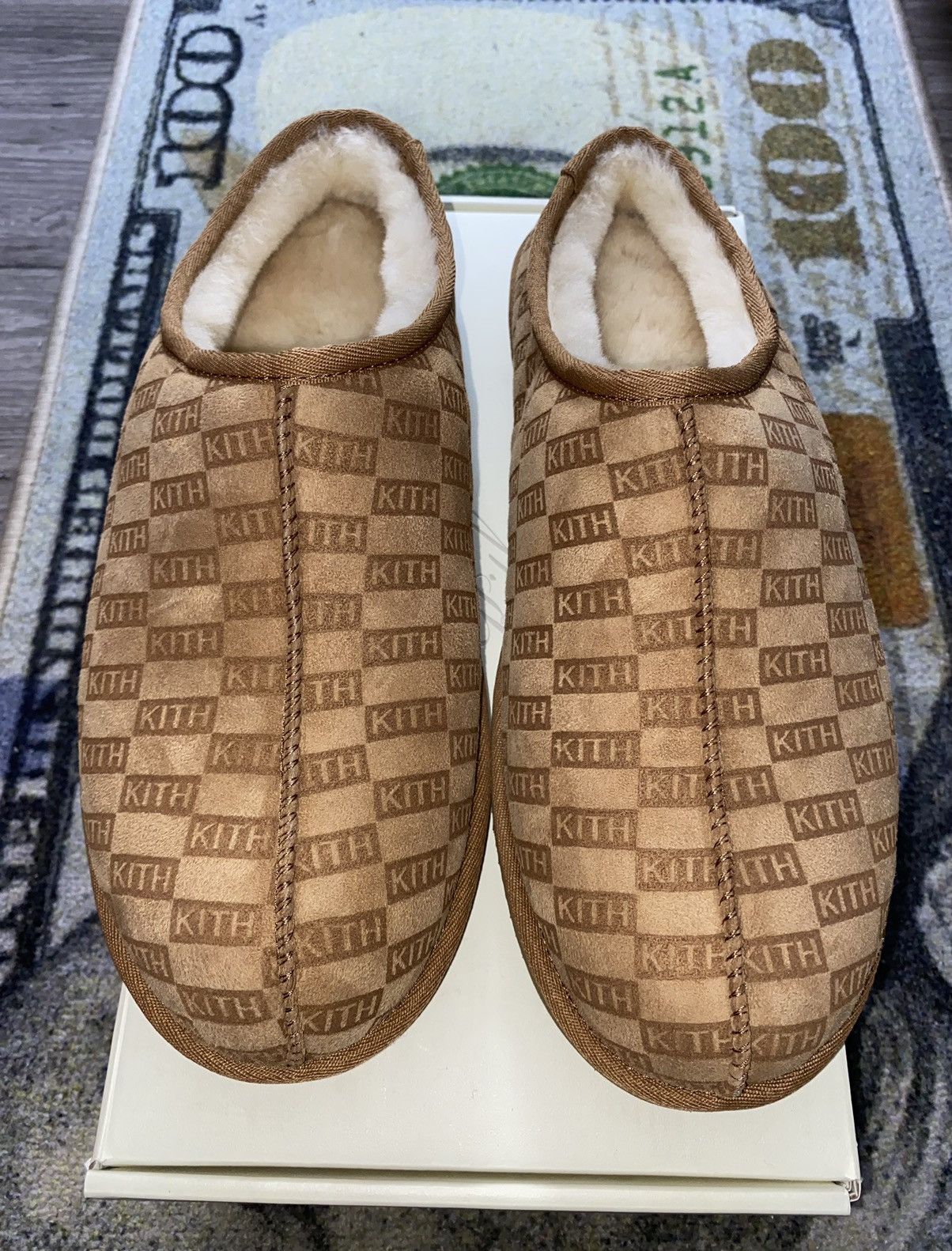 Kith Kithmas Monogram Shearling Slippers Loft | Grailed