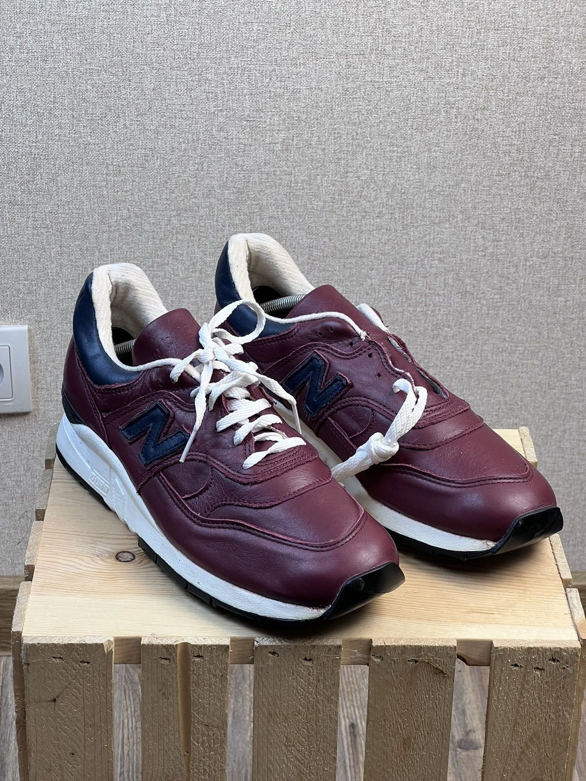 New Balance × Vintage NEW 90’ Vintage New Balance Leather England ...