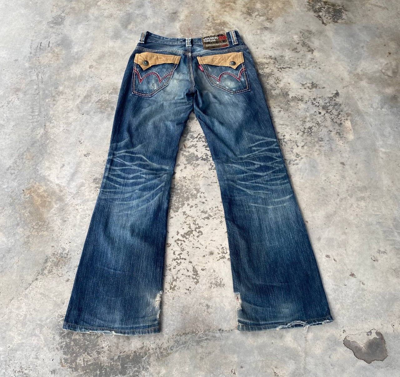 Distressed Denim × Edwin × Vintage FLARED VINTAGE EDWIN EXCLUSIVE BOOT ...