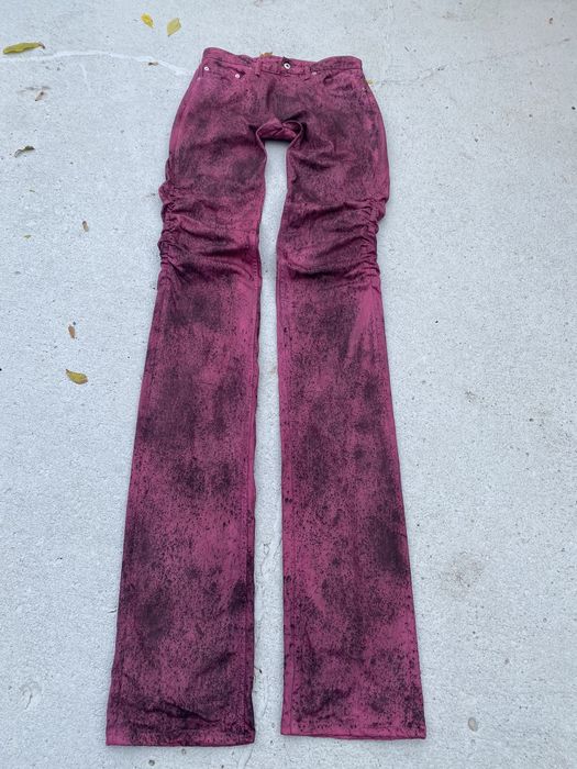 Vlone Vlone Pink splatter Stacked Denim | Grailed