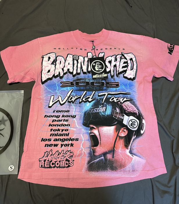 HELLSTAR Hellstar Brainwashed world tour tee | Grailed
