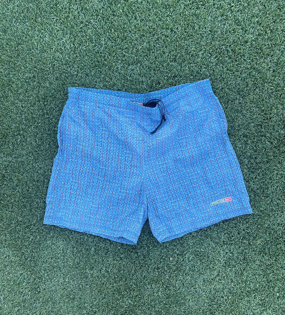 Jordan Brand × Nike ACG × Streetwear Rare 90s Vintage Nike ACG Swim Shorts Geometric Pattern ...