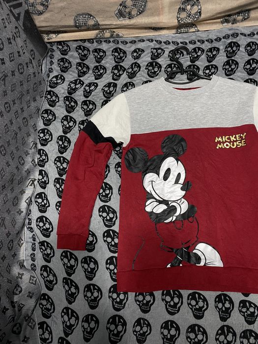Vintage Disney 1987 Mickey Mouse 80s boxy sweater cowboy big print ...