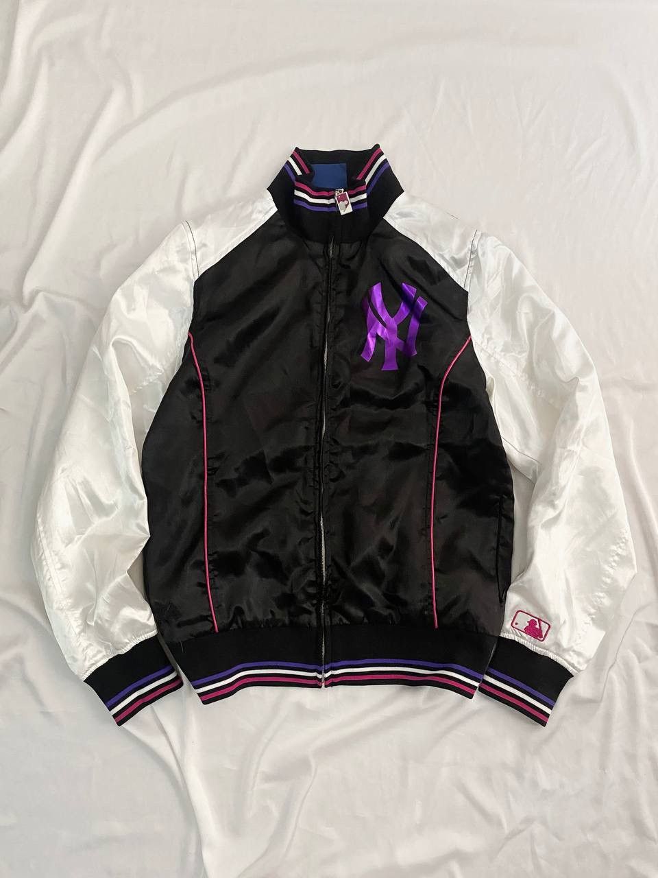Vintage New York Yankees y2k vintage satin bomber jacket | Grailed
