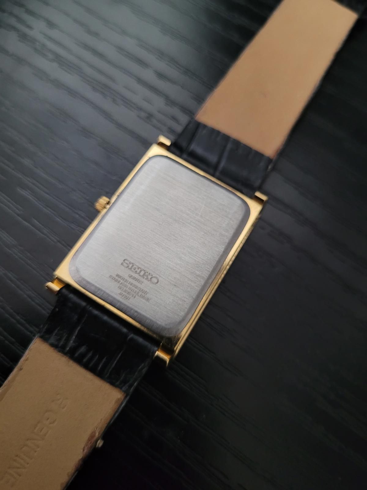 Seiko 🔥NOS - Rare Vintage Seiko Slim Tank Men's Leather Watch | Grailed