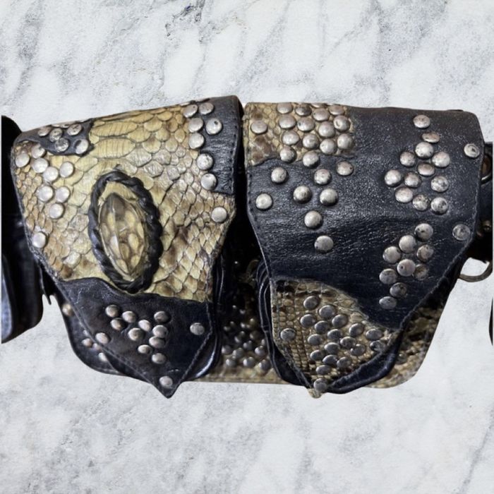 KMRii Kmrii SnakeSkin Studded Belt Pouch | Grailed