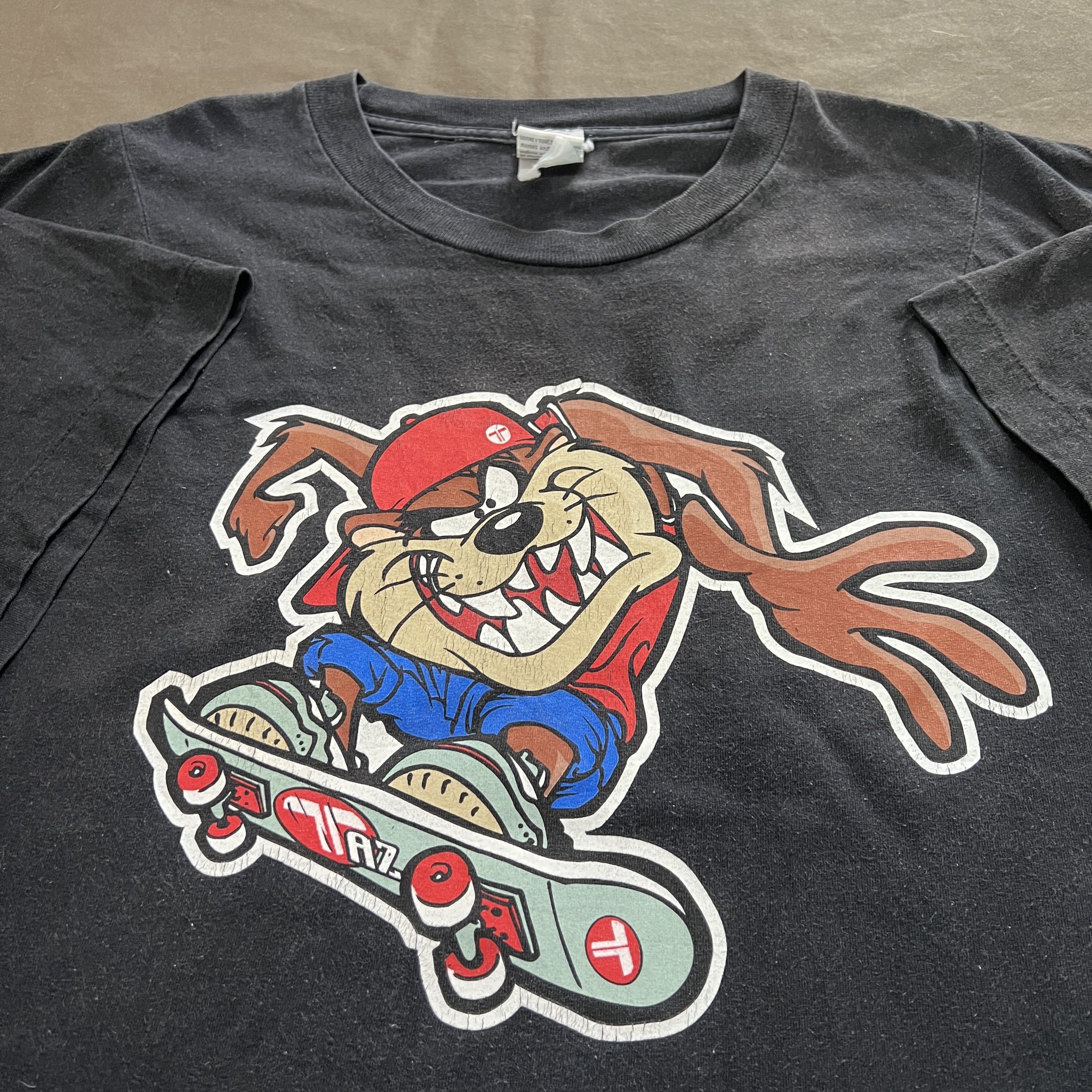 Cartoon Network × Disney Vtg 2000s Looney Tunes TAZ Skateboard Promo ...