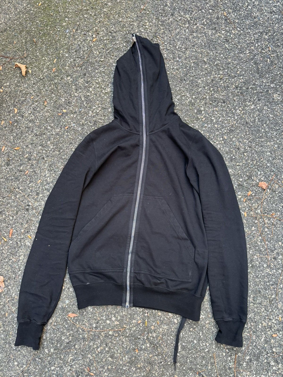 Rick Owens Black Full Zip Gimp Hoodie | Grailed