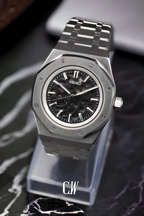 Seiko Seiko mod Royal oak Skeleton watch | Grailed