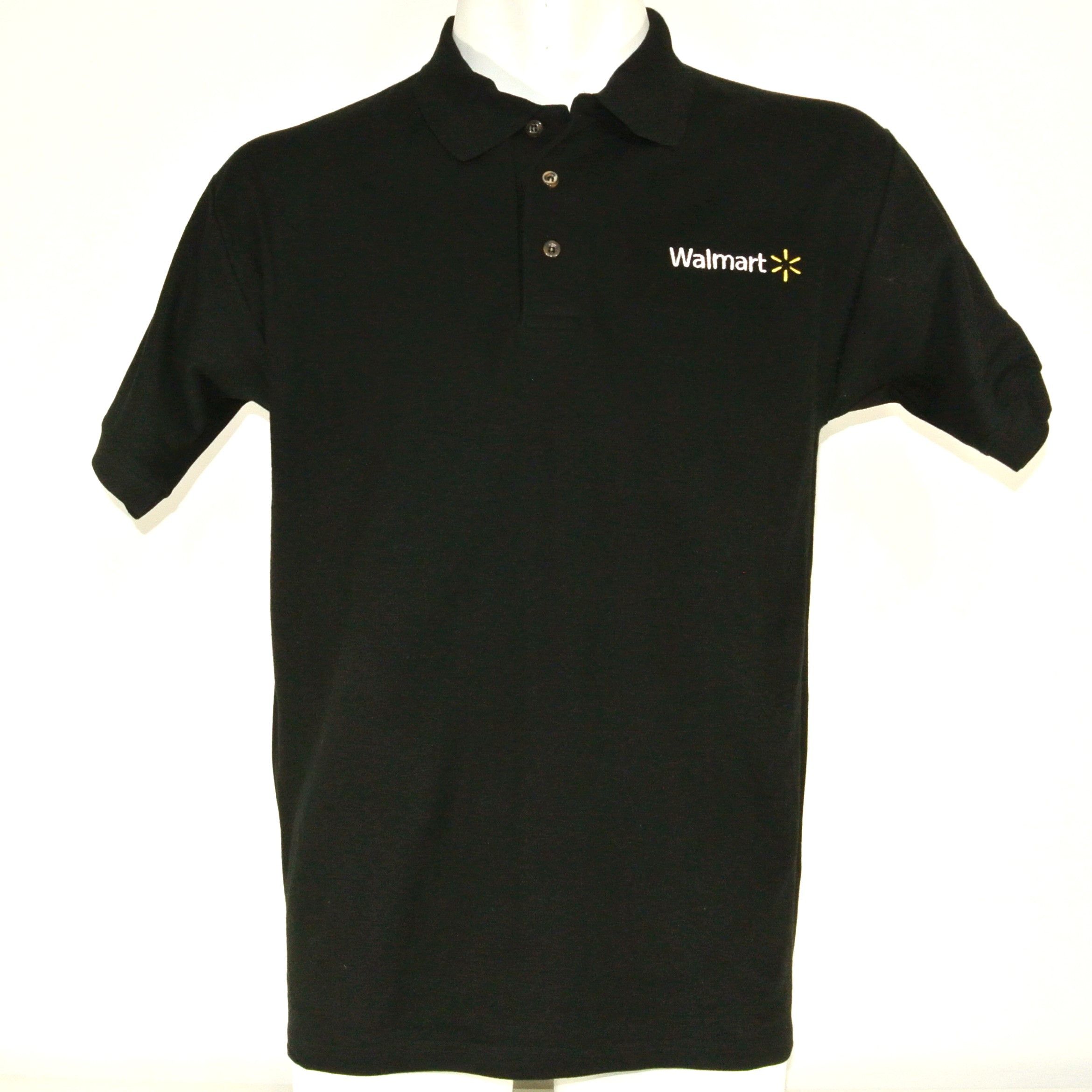 Walmart WALMART Manager Employee Uniform Polo Shirt Black | Grailed