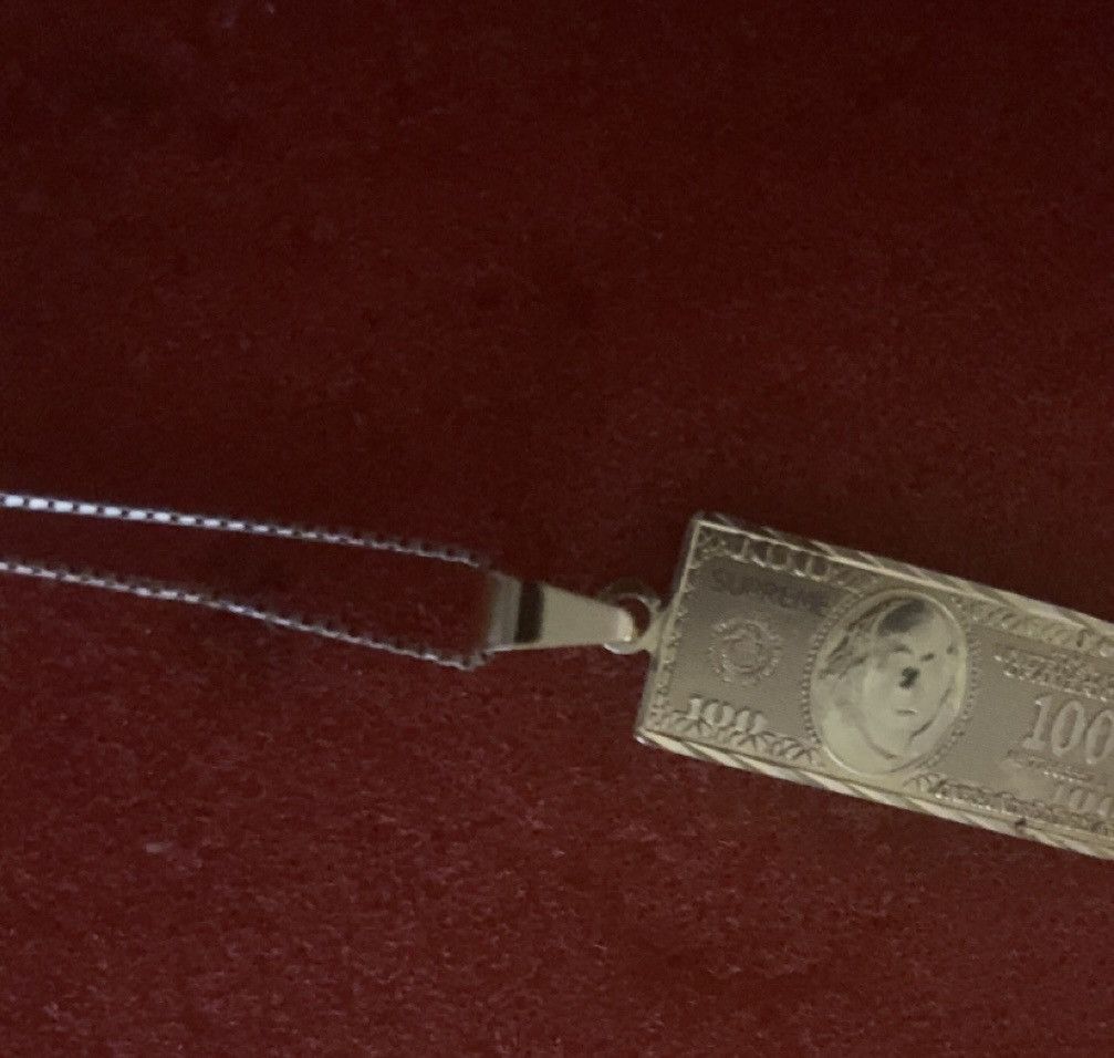 Supreme Supreme 14k gold 100 bill pendant and chain | Grailed