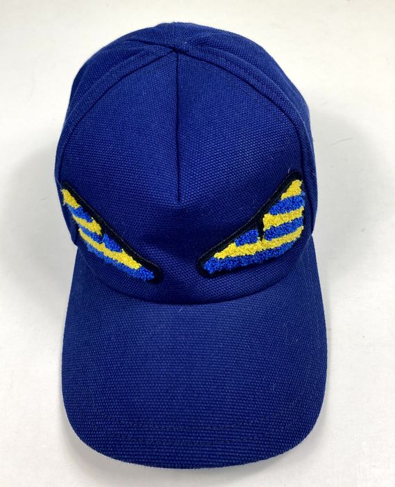 Fendi Fendi Adorned Monster Eyes Blue Baseball Cap | Grailed
