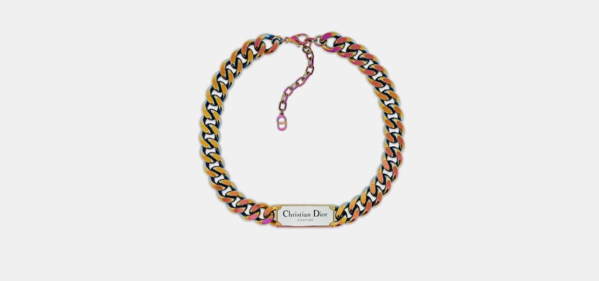 Dior o1w1db10524 Size: OS Couture Chain Necklace in Multicolor | Grailed