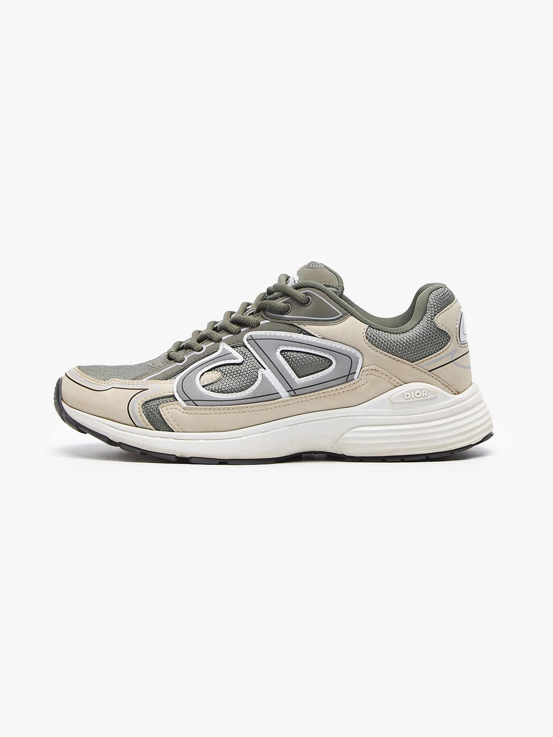 Dior Khaki And Cream B40 Sneakers | Grailed