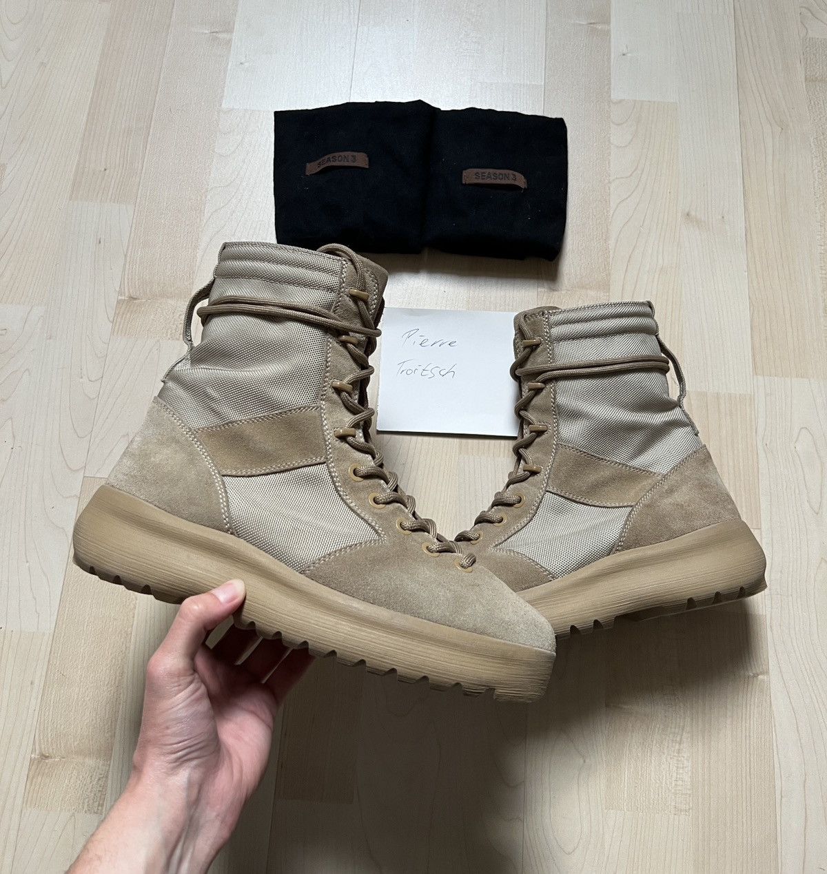 Kanye West Yeezy Season 3 Military Boot Rock | Grailed
