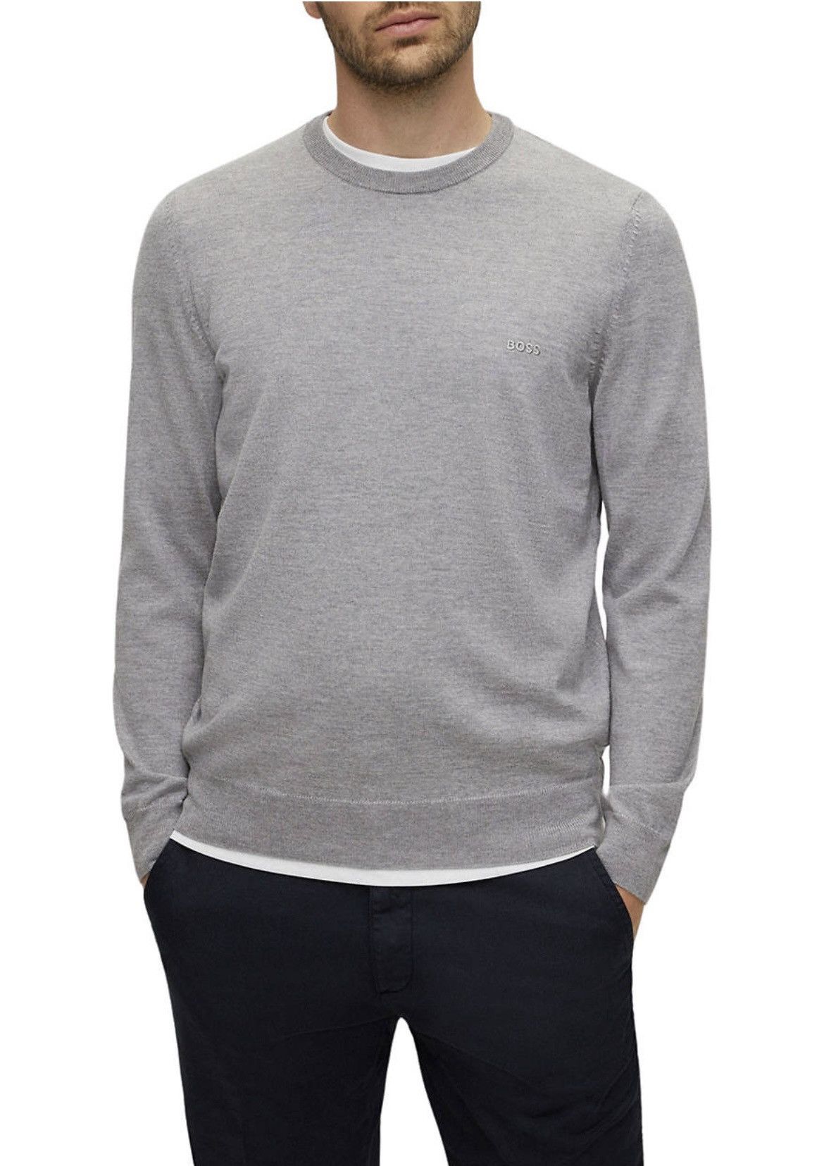 Hugo Boss Men’s Regular Fit Sweater With Embroidered Logo | Grailed