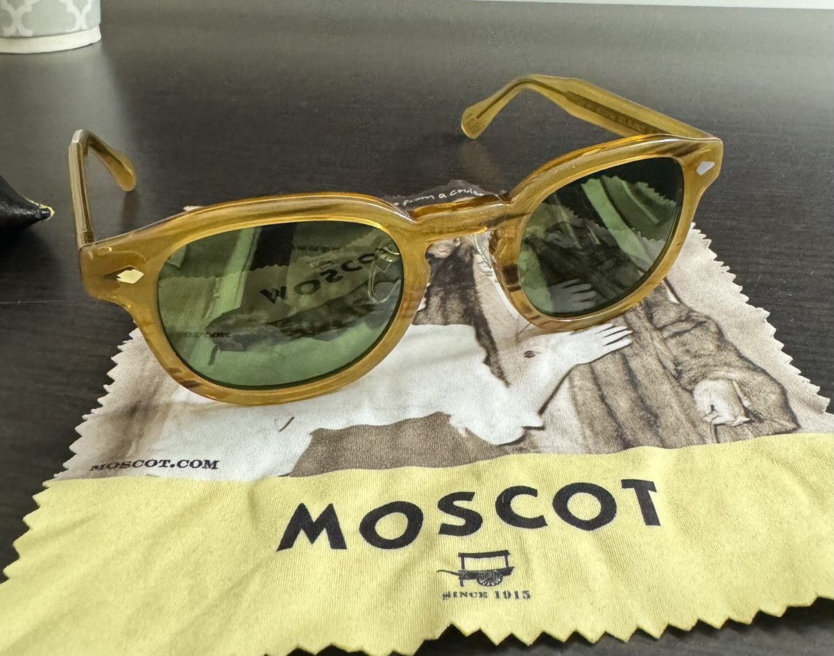 Moscot Moscot Lemtosh Sun Blonde w/ green glass lens | Grailed