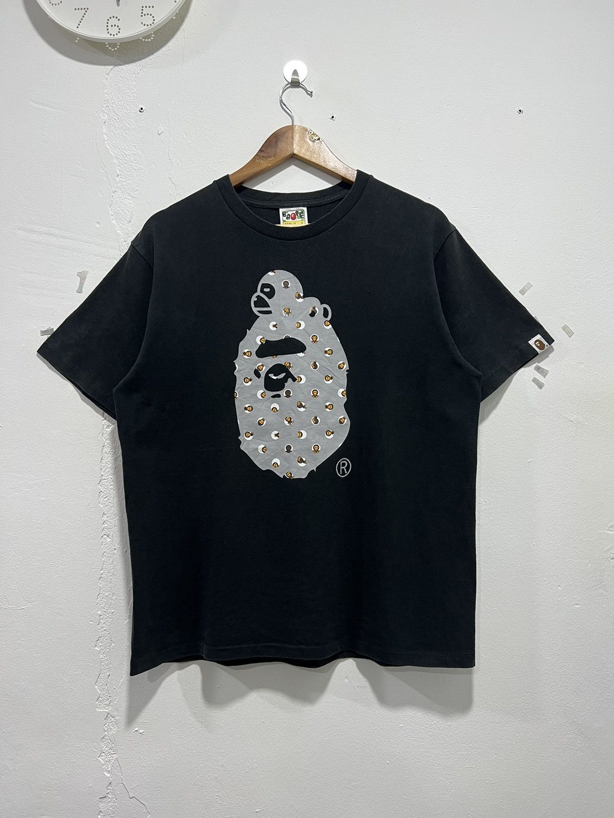 Bape × Vintage Vintage A Bathing Ape Bape Big Head Mirror Tshirt | Grailed