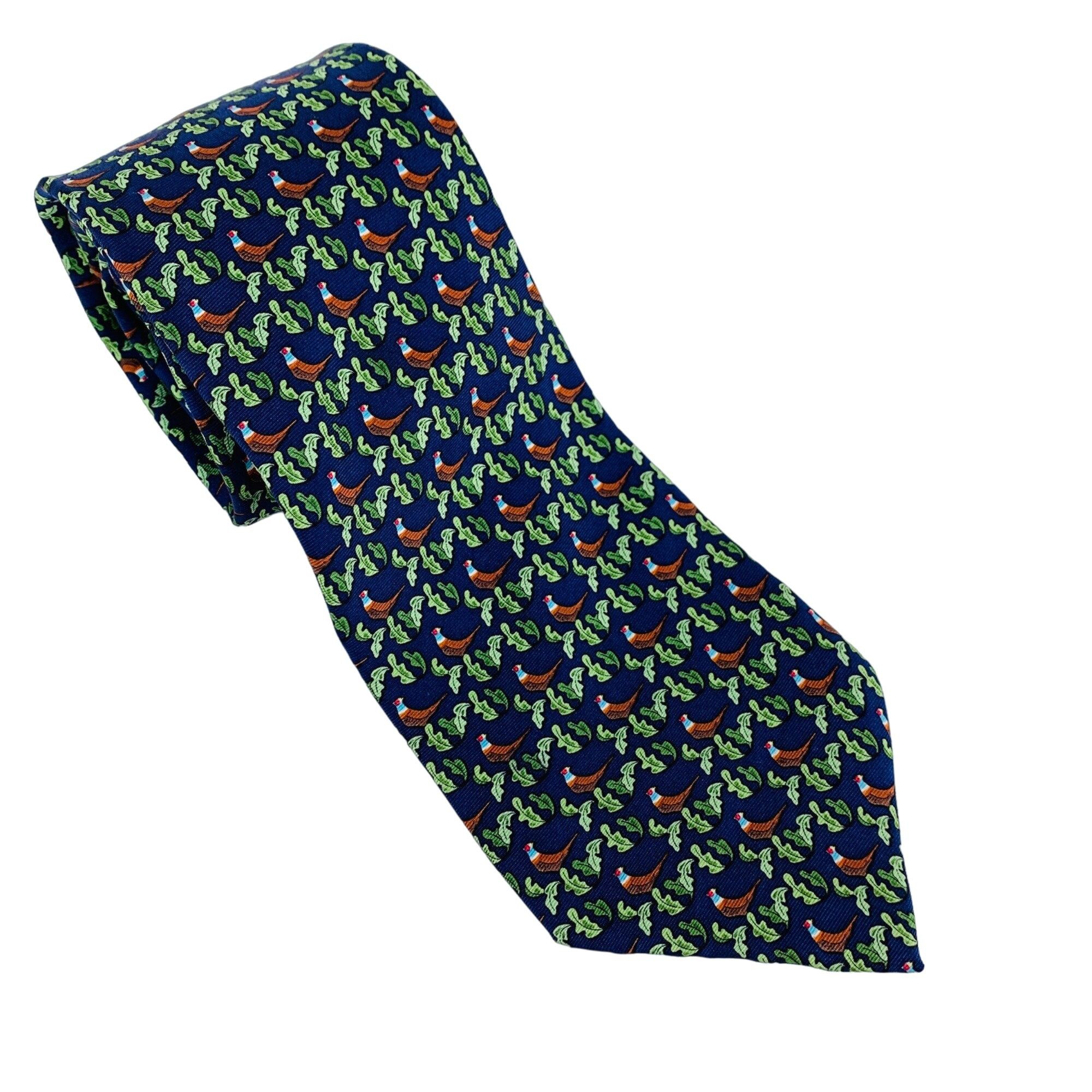 Bird Dog Bay Bird Dog Bay Pheasant Run Silk Tie Hunting Preppy Made USA ...