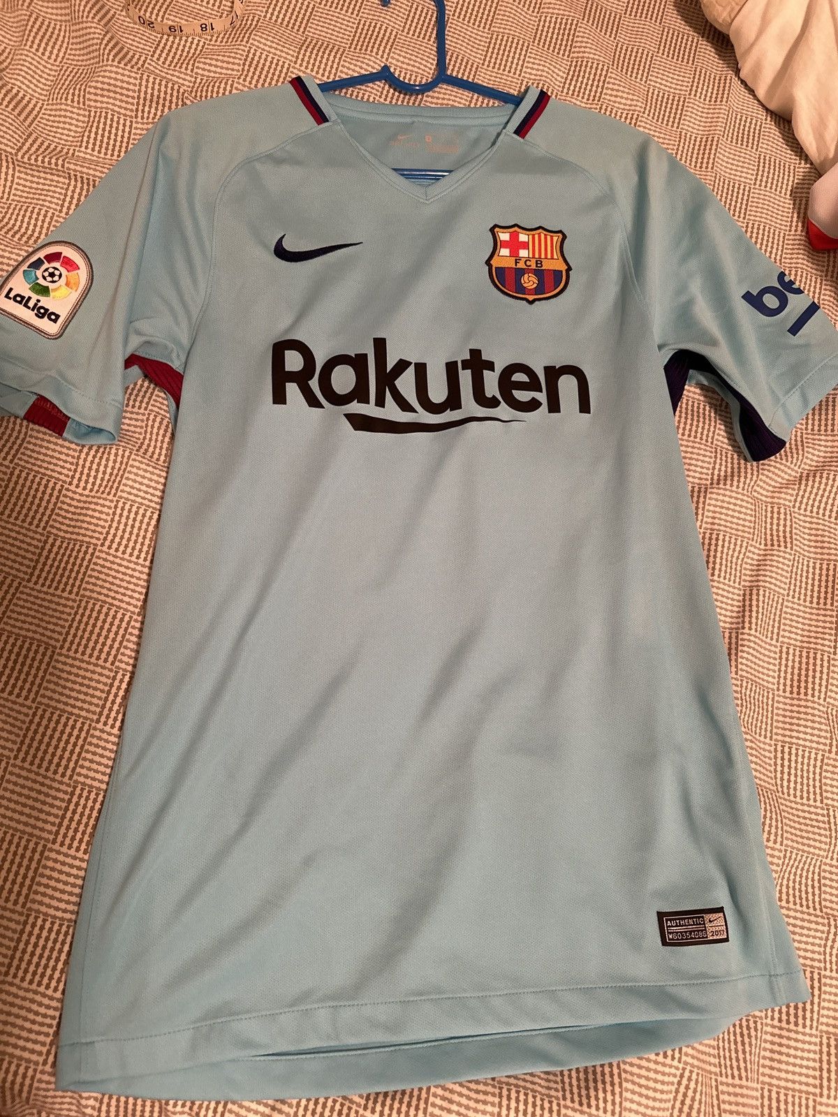 Nike Messi FC Barcelona 17-18 Away Kit | Grailed