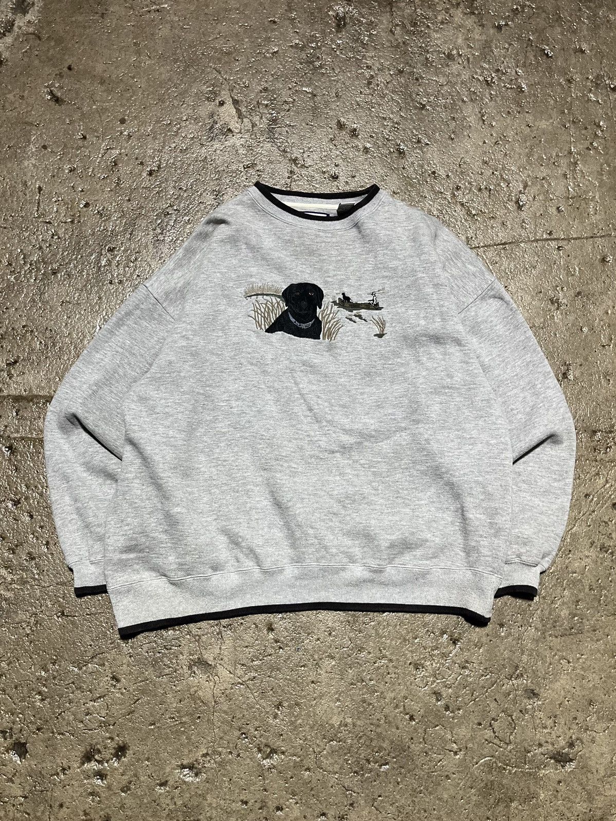 Vintage Crazy Vintage Y2K Dog Animal Nature Crewneck Gray Essential ...