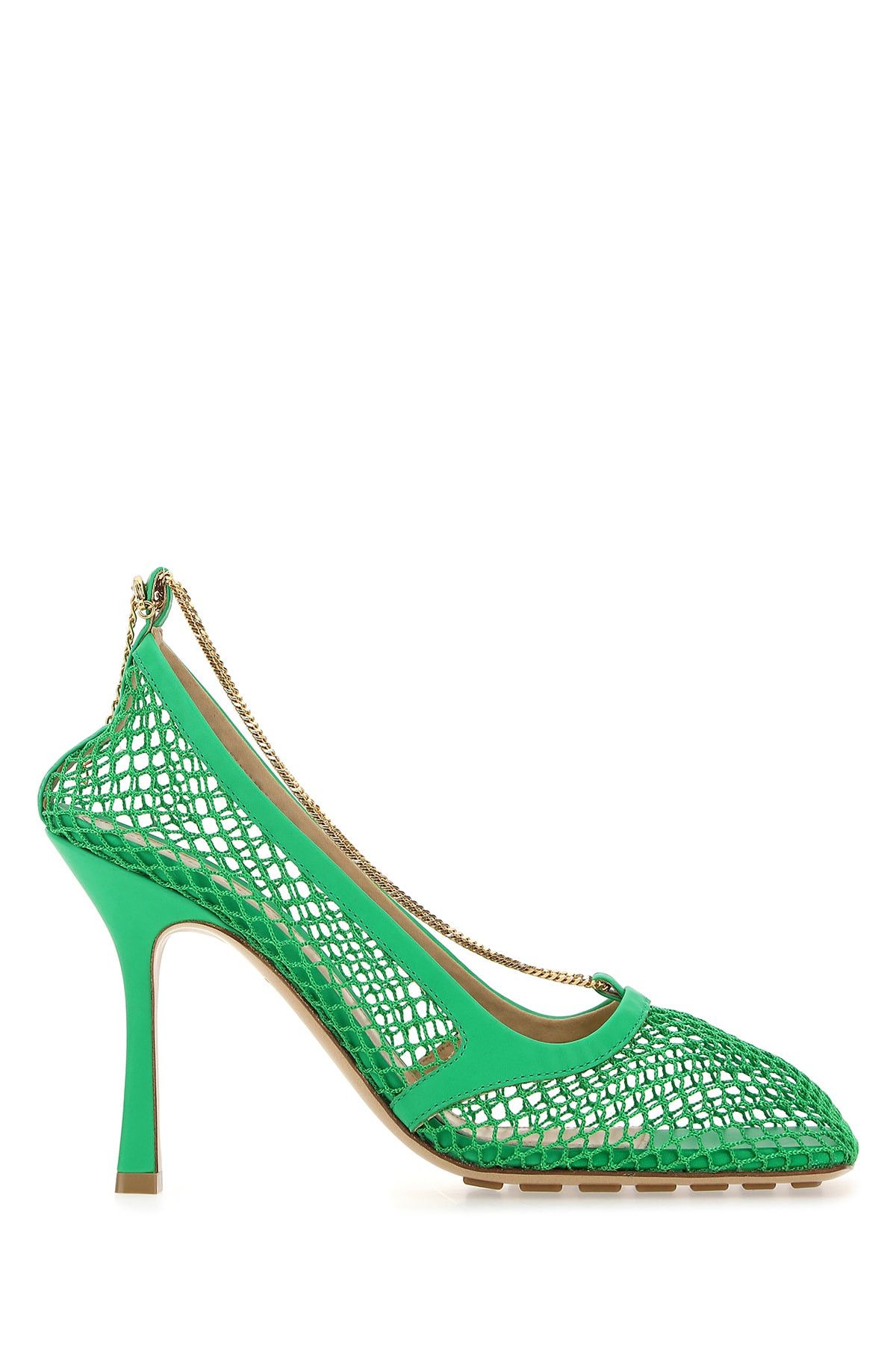 Bottega Veneta Grass Green Mesh Stretch Pumps | Grailed