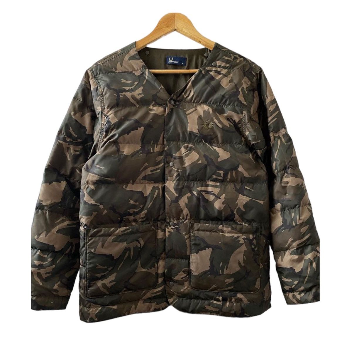 Fred Perry Fred Perry Camo Inner Goose Down Jacket | Grailed