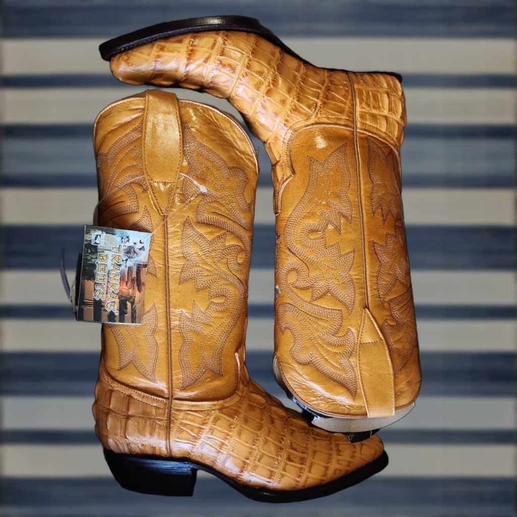 Buttero VINTAGE Las Trankas Boots Cowboy Western J-Toe Mens Size US 7 ...