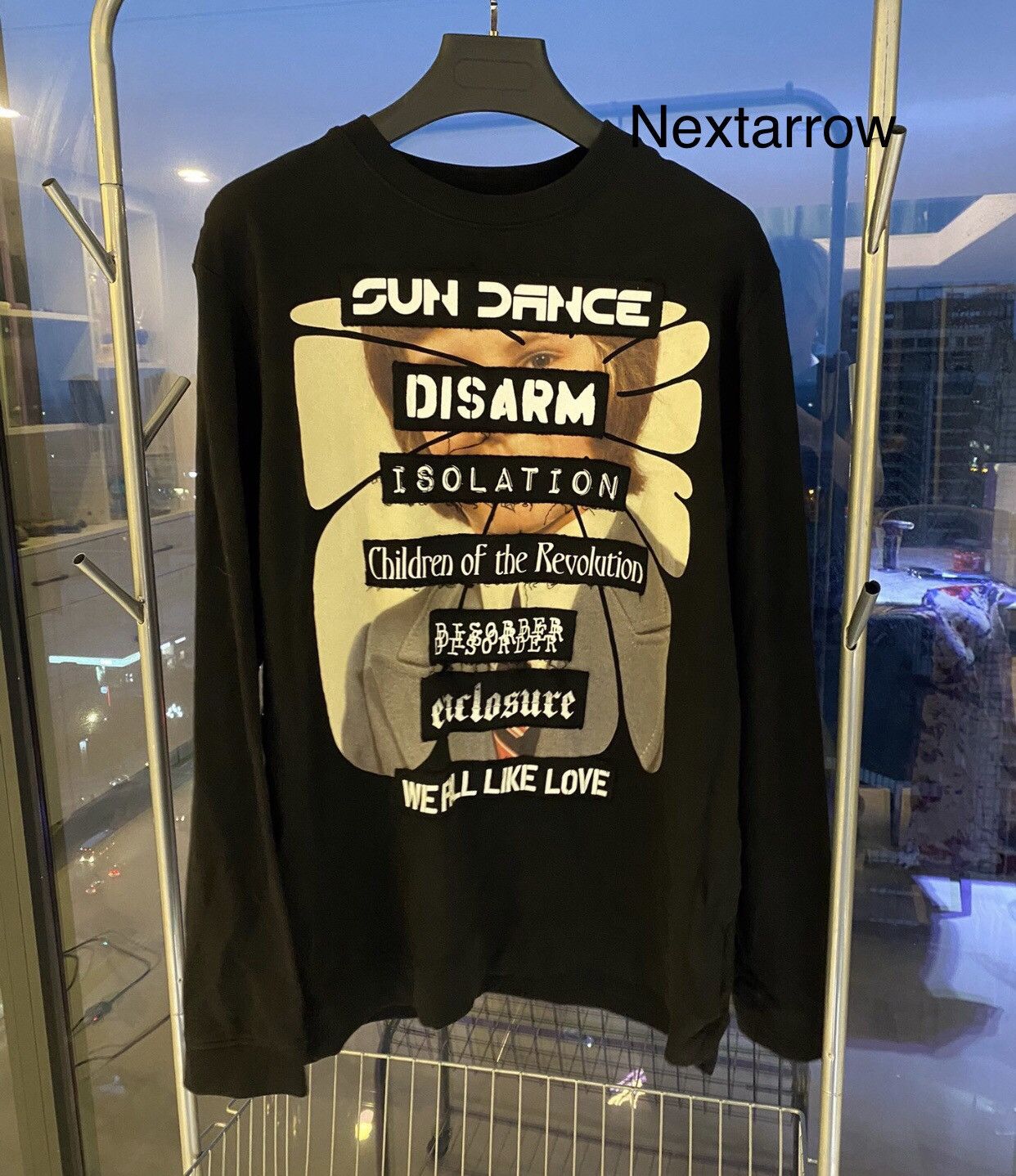 Raf Simons Raf Simons 21ss bullet screen slogan hoodie | Grailed